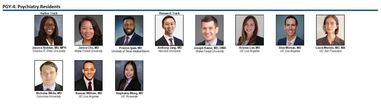 Current Residents – UCLA Psychiatry Residency Training Program